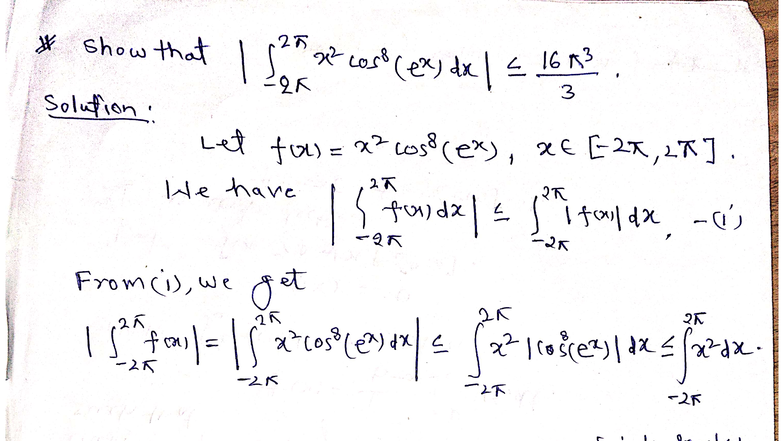 Intermediate Value Theorem for Integrals - Math 1 S 25 22 - Studocu