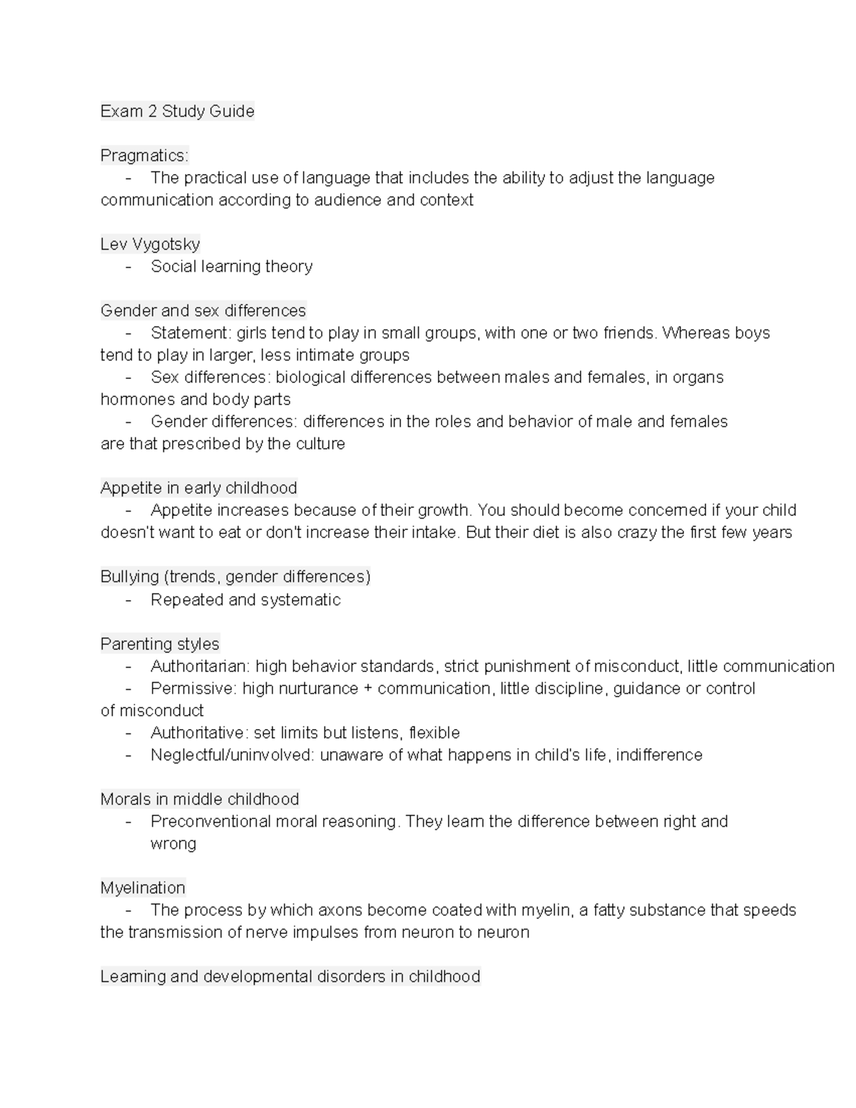 Exam 2 Study Guide - Exam 2 Study Guide Pragmatics: - The practical use ...