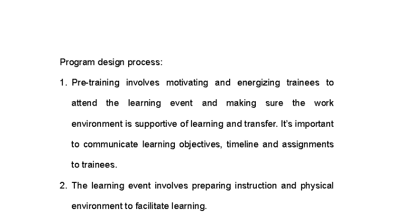 Program Design Process: Lecture Notes Review for Exam 复习 2 - Studocu