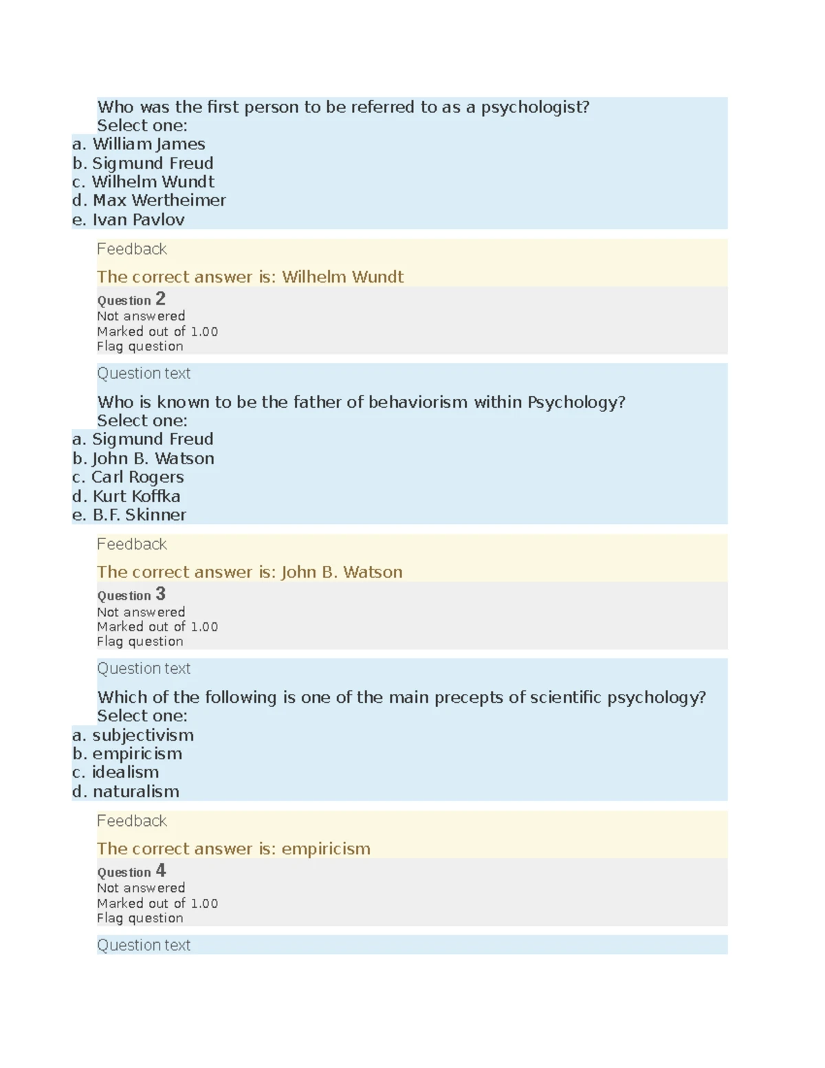 Unit 1 Flashcards Quizlet for Psychology Exam Prep - Studocu