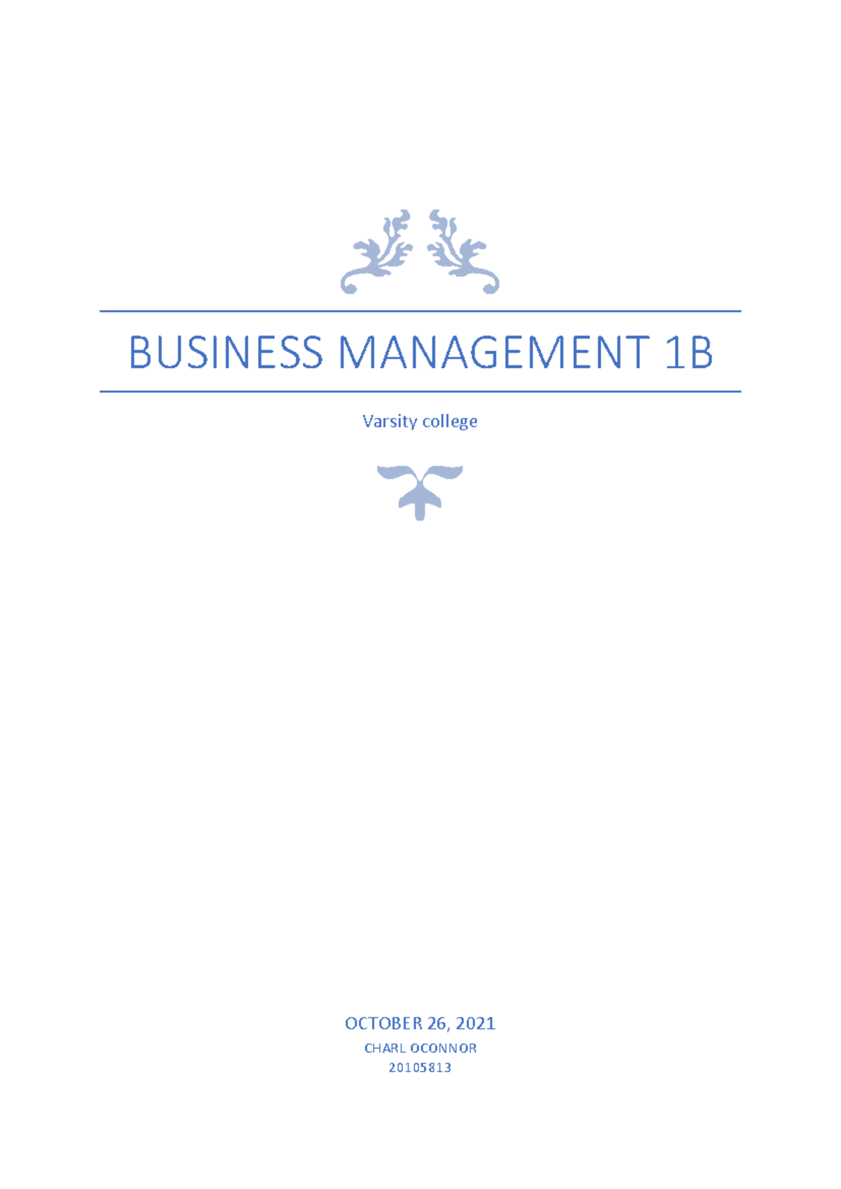 BUSINESS MANAGEMENT 1B Assignment 2: Woolworths Case Study Analysis ...