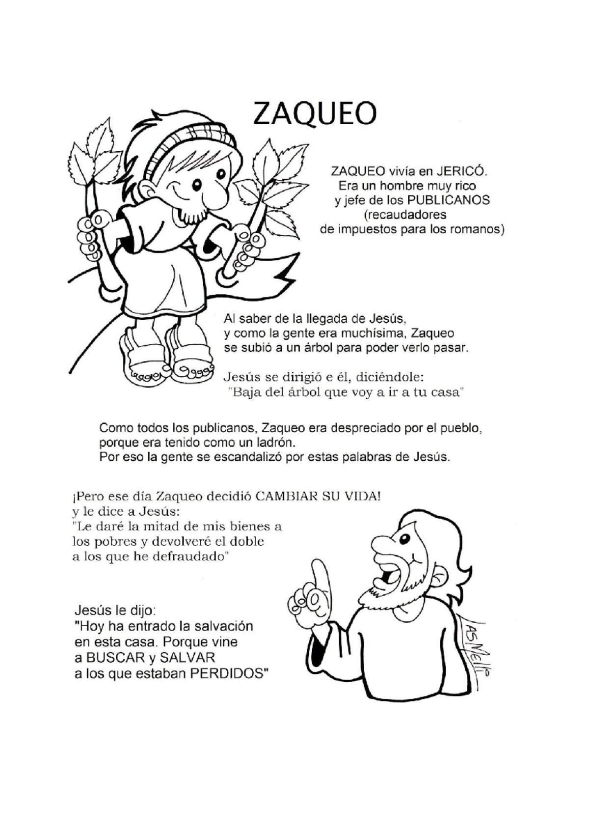 Zaqueo y Jesús: Historia de Transformación y Salvación - Studocu