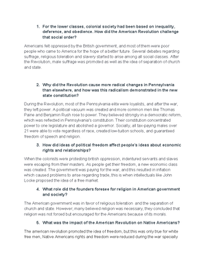 APUSH Period 7 (1890-1945) Comprehensive Review Sheet & Guide - Studocu