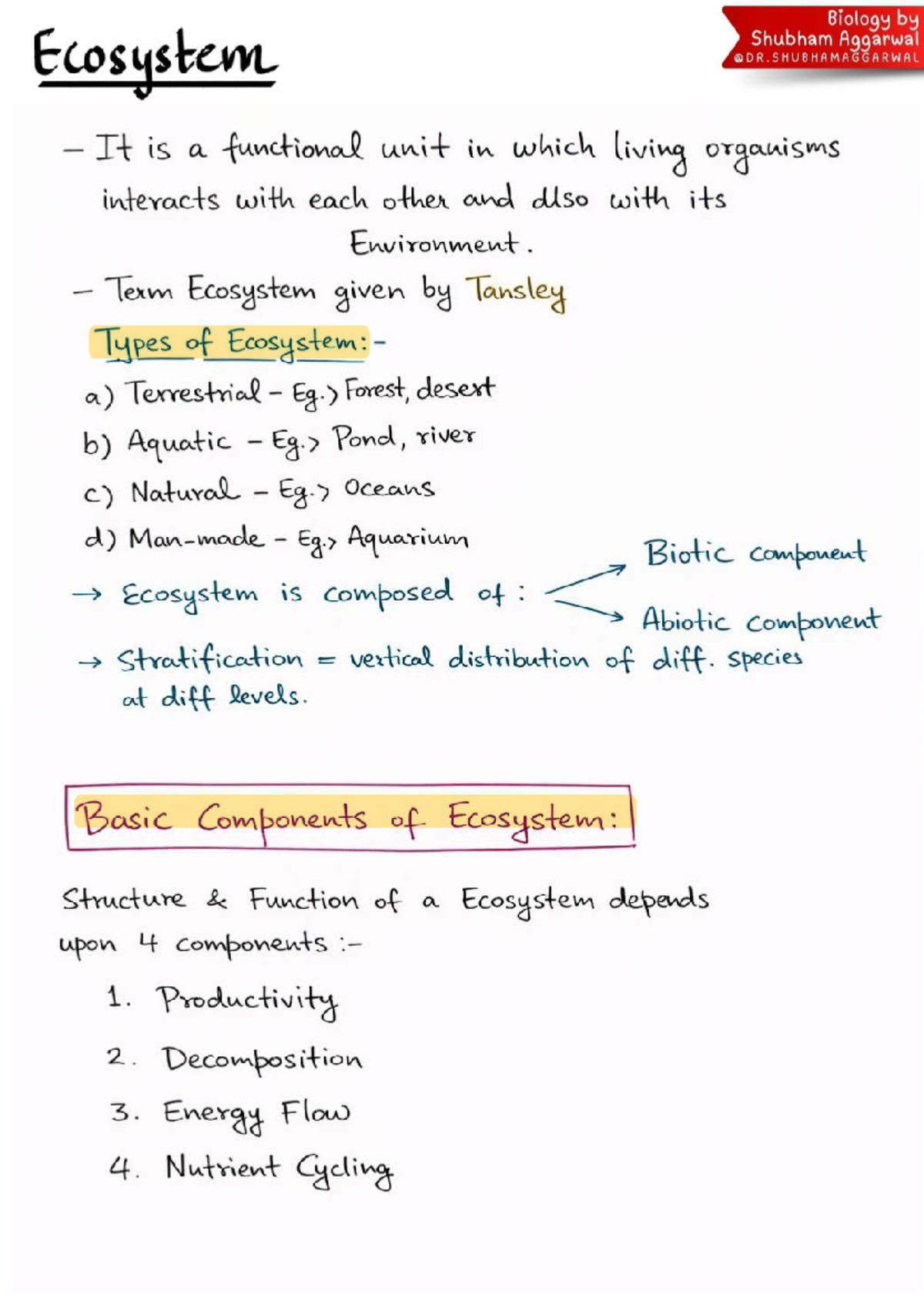 Ecosystem Interactions and Trophic Levels - Biology 260317 - Studocu