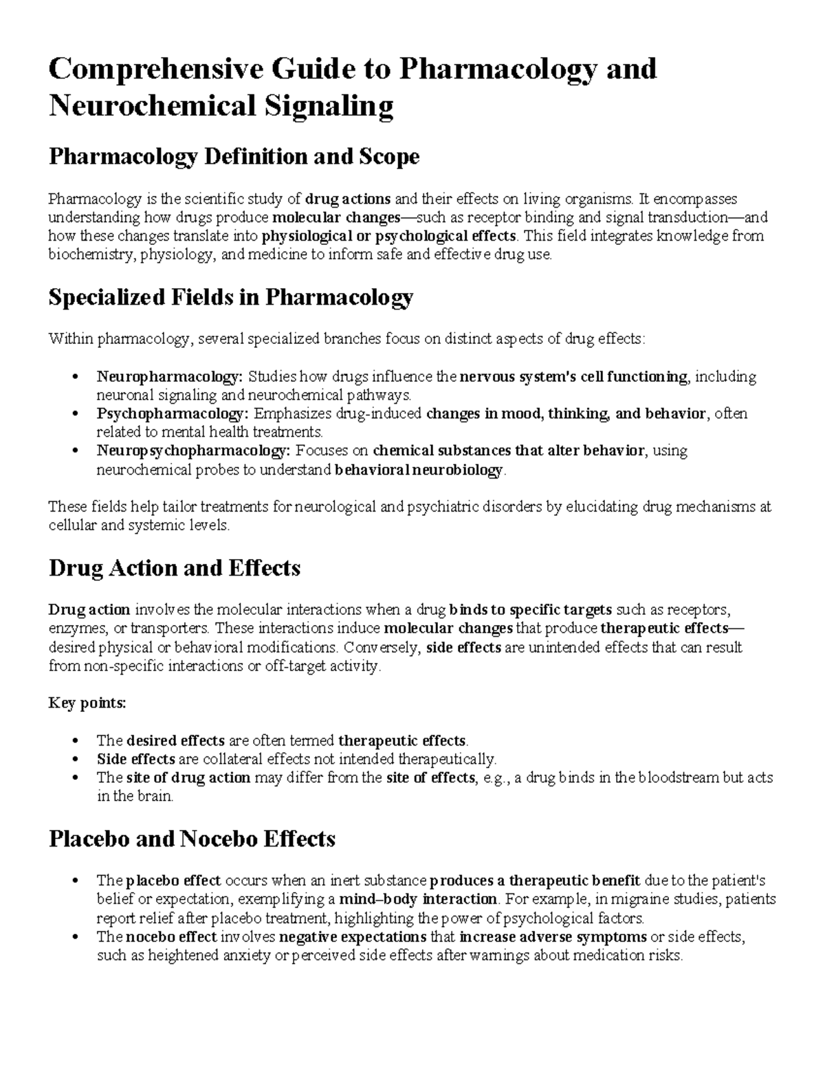 Pharmacodynamics and Pharmacokinetics: A Comprehensive Overview (PHAR ...