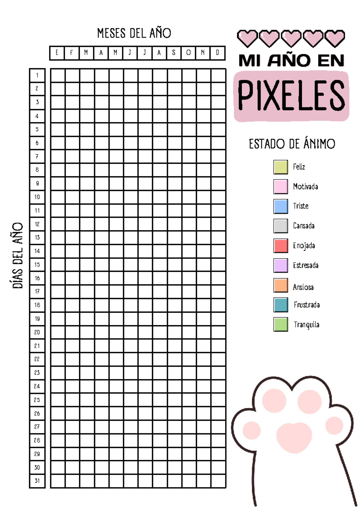 Mi año en Píxeles - ####### 1 2 3 4 5 6 7 8 9 ####### 10 ####### 11 ...