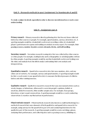 Example coursework 25 out 25 rugby - Example of 25/ Analysis 15 marks ...