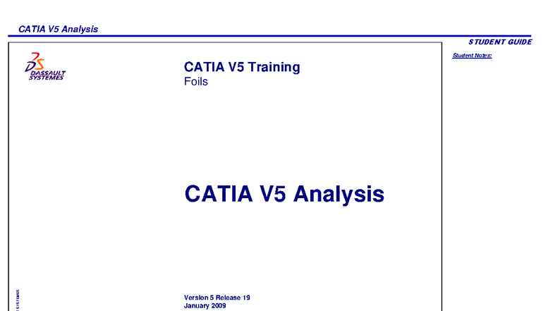 CATIA V5 Analysis: Lesson 1 - Introduction to Finite Element Analysis ...