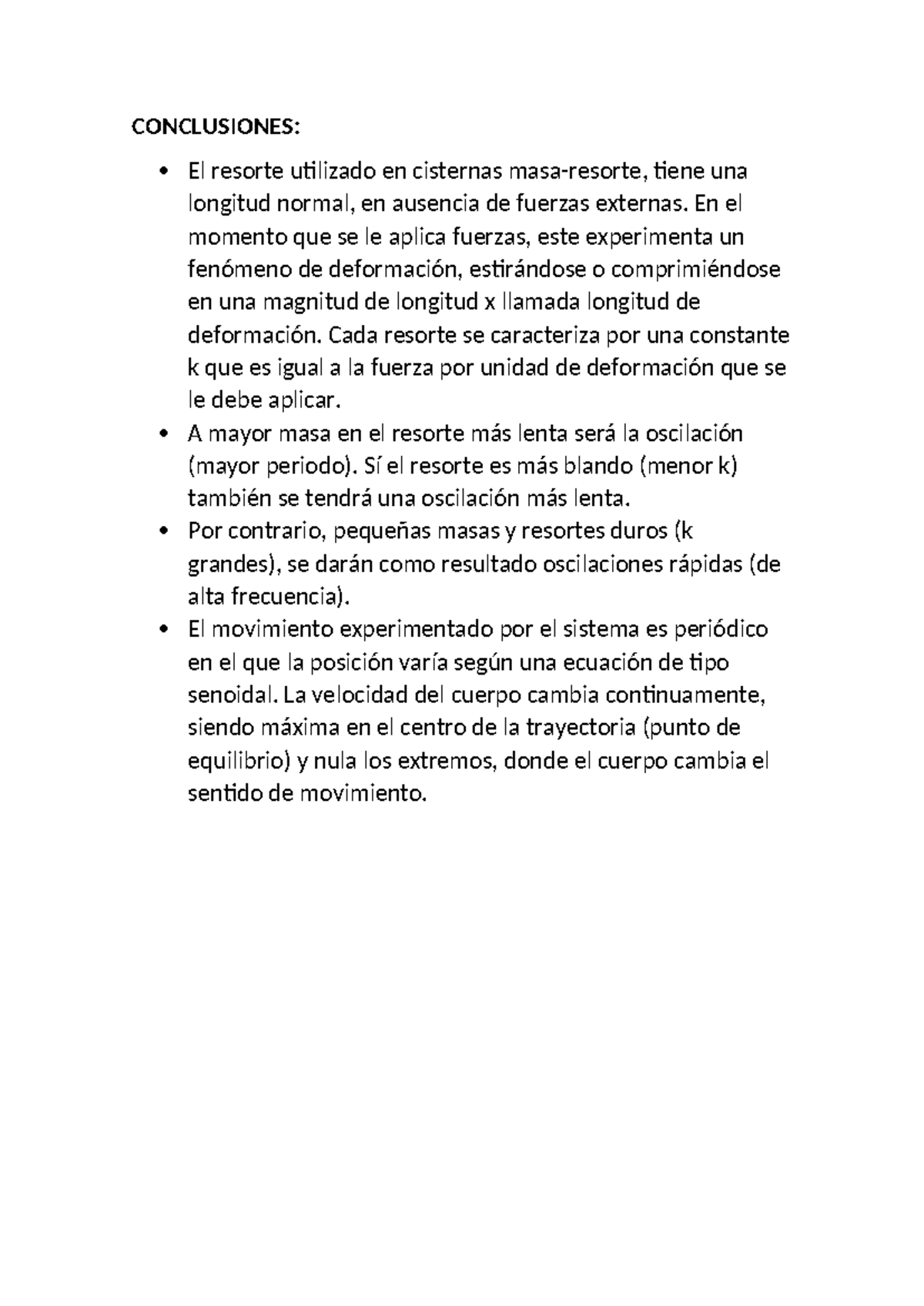 Guía N° 3 - Movimiento Armónico Simple (MAS) en Física para CCSS - Studocu