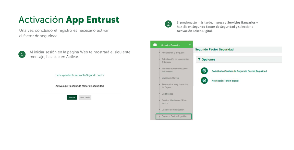 Activación y Uso de la App Entrust para Softoken Online - Studocu