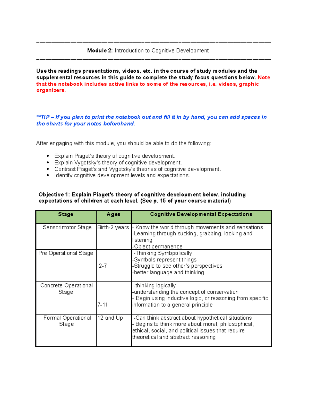 Module 2 Notebook - Updated - - Studocu