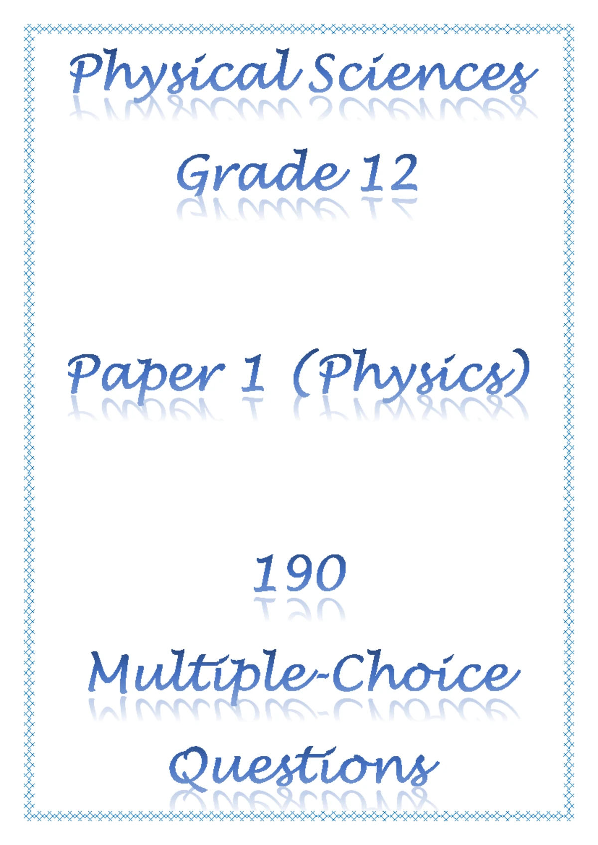 MP Life Sciences Grade 12 EASY TO Score P2 - GRADE 12 LIFE SCIENCES ...