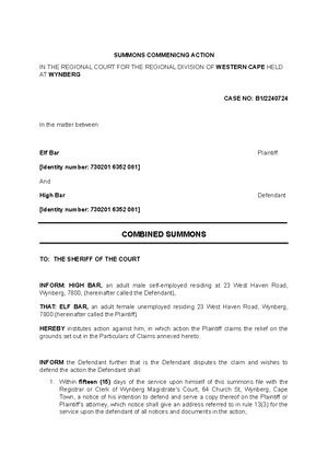 [Solved] Settlement agreement for divorce couple in community of ...