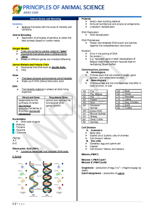 Midterms ANSCI 1100 Lecture Notes: External Anatomy of Farm Animals ...