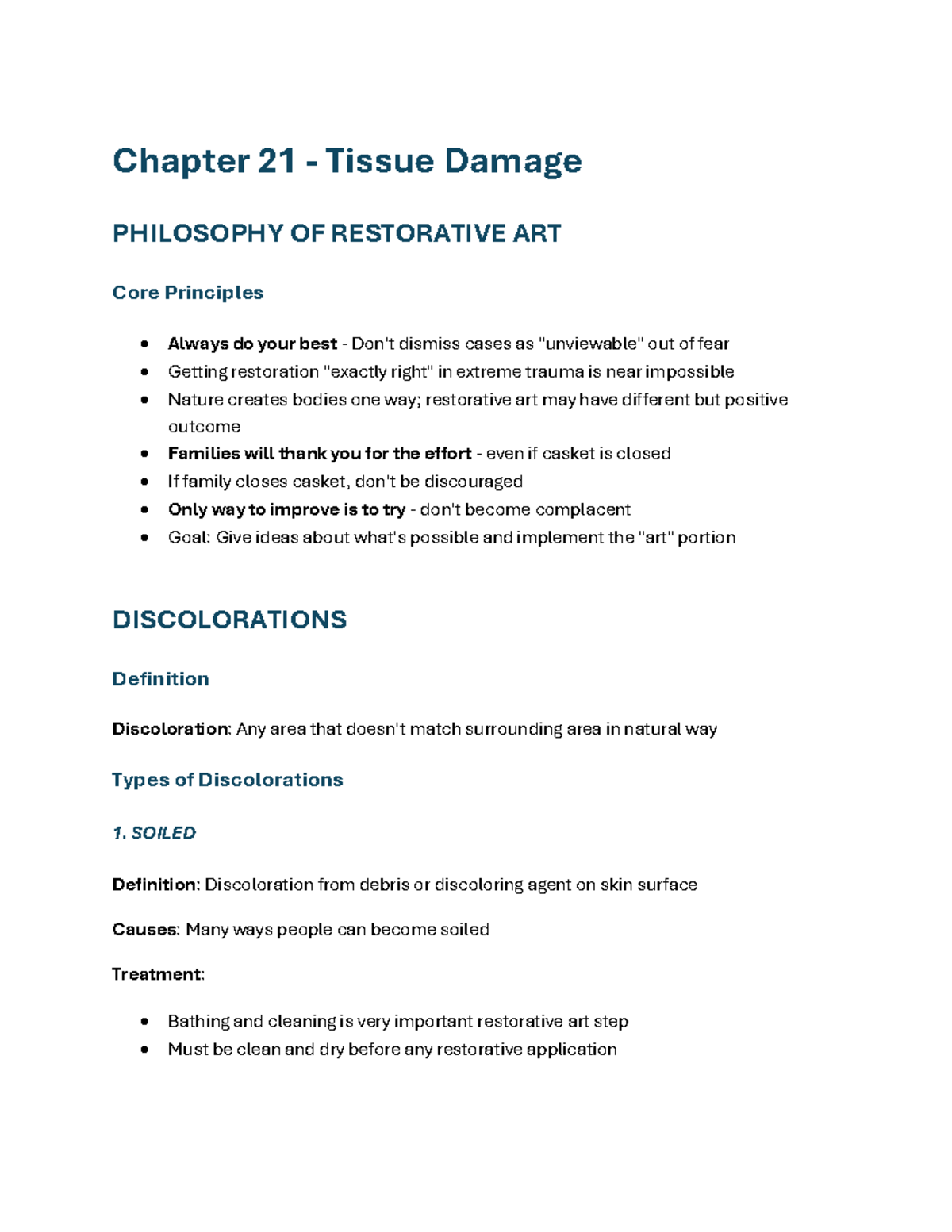Chapter 21: Tissue Damage in Restorative Art - Key Concepts and ...
