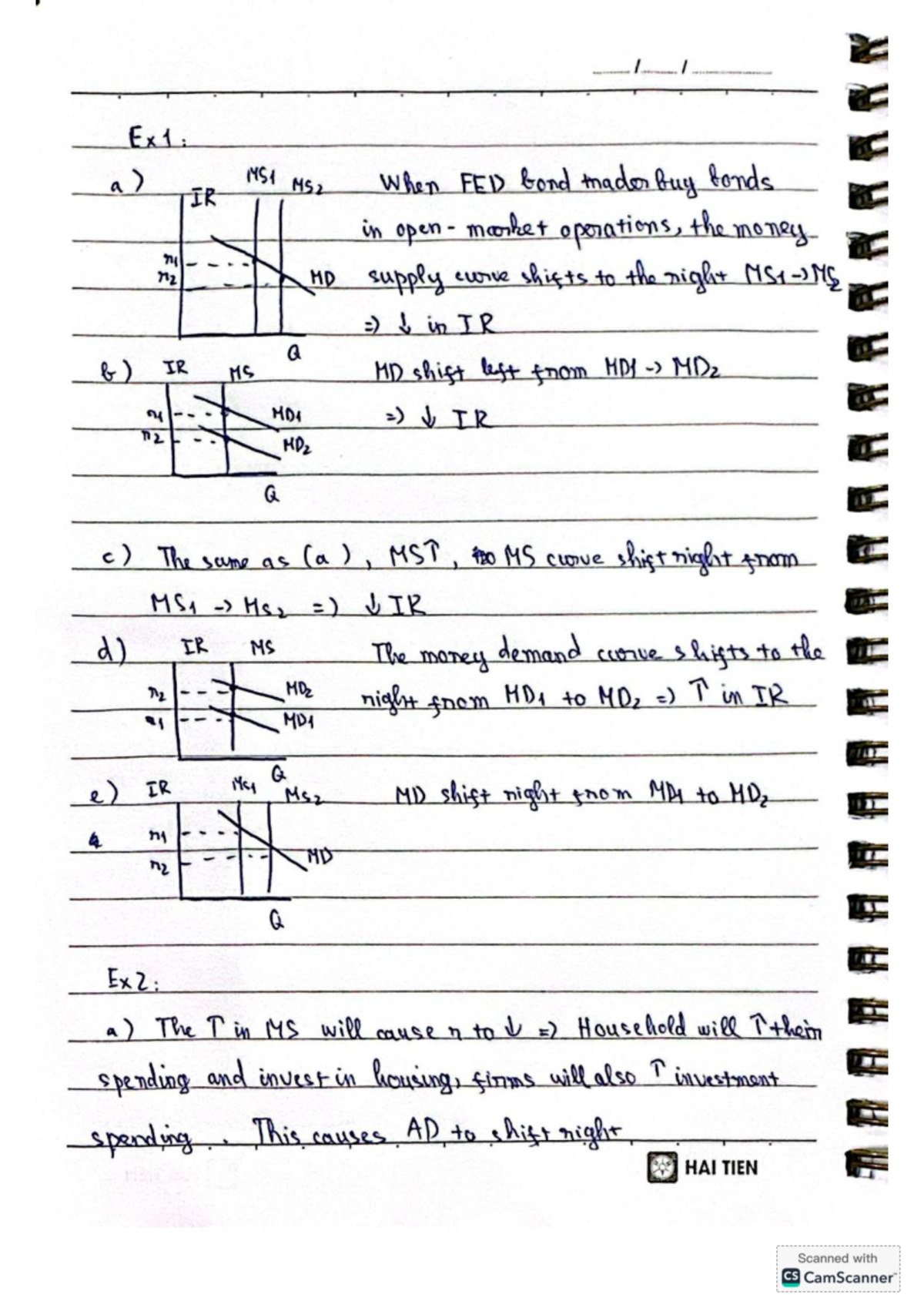 Chap 10 Study Notes: MS, IR, and AD Dynamics Analysis - Studocu