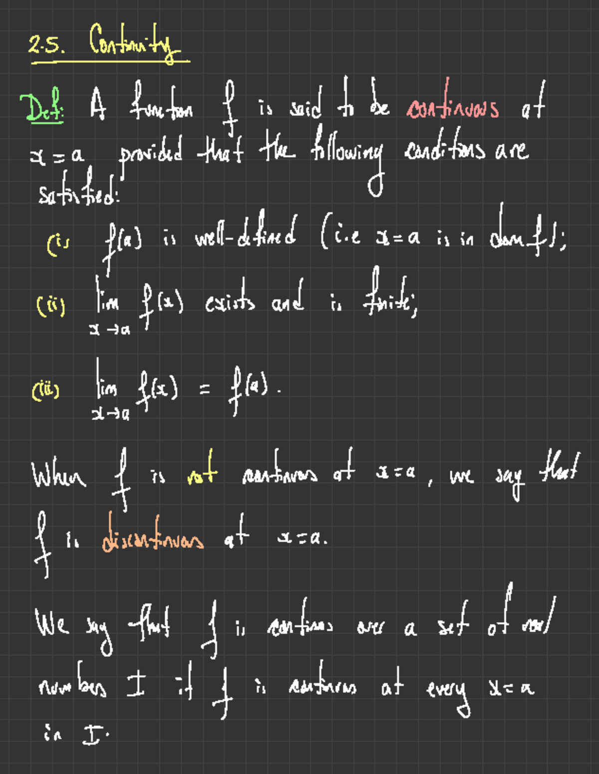 Continuous Functions: Definitions, Examples, and Discontinuities (MATH ...