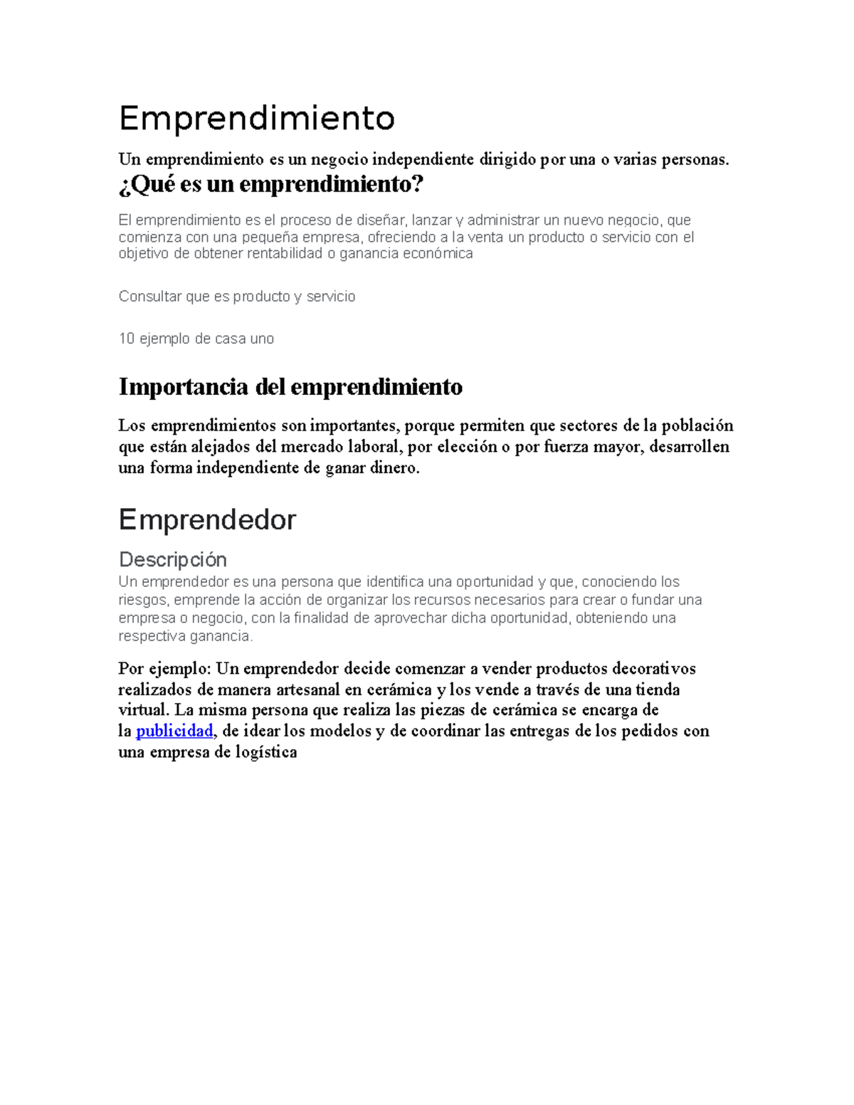 Emprendimiento: Definición, Importancia y Ejemplos Prácticos - Studocu