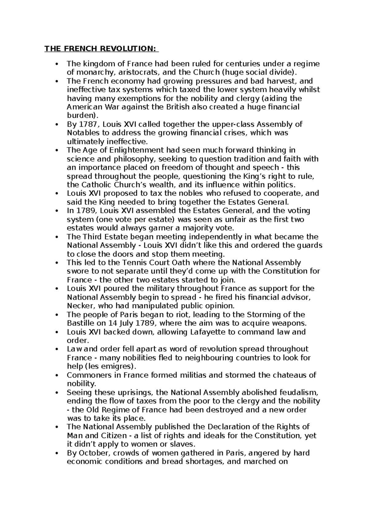 Revolutionary Ideologies: Case Studies of France, Haiti, and Russia ...