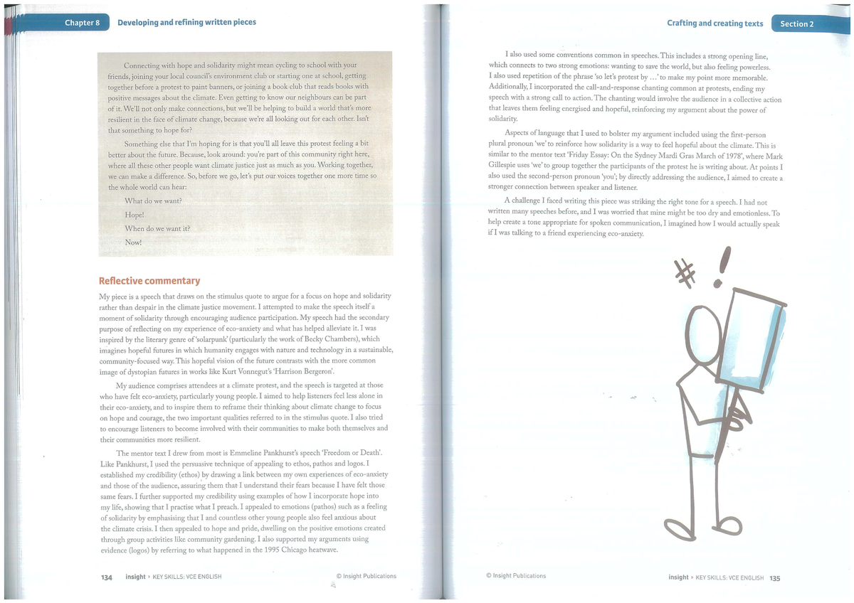 VCE ENGLISH Essay: Writing to Argue for Hope and Solidarity - Studocu