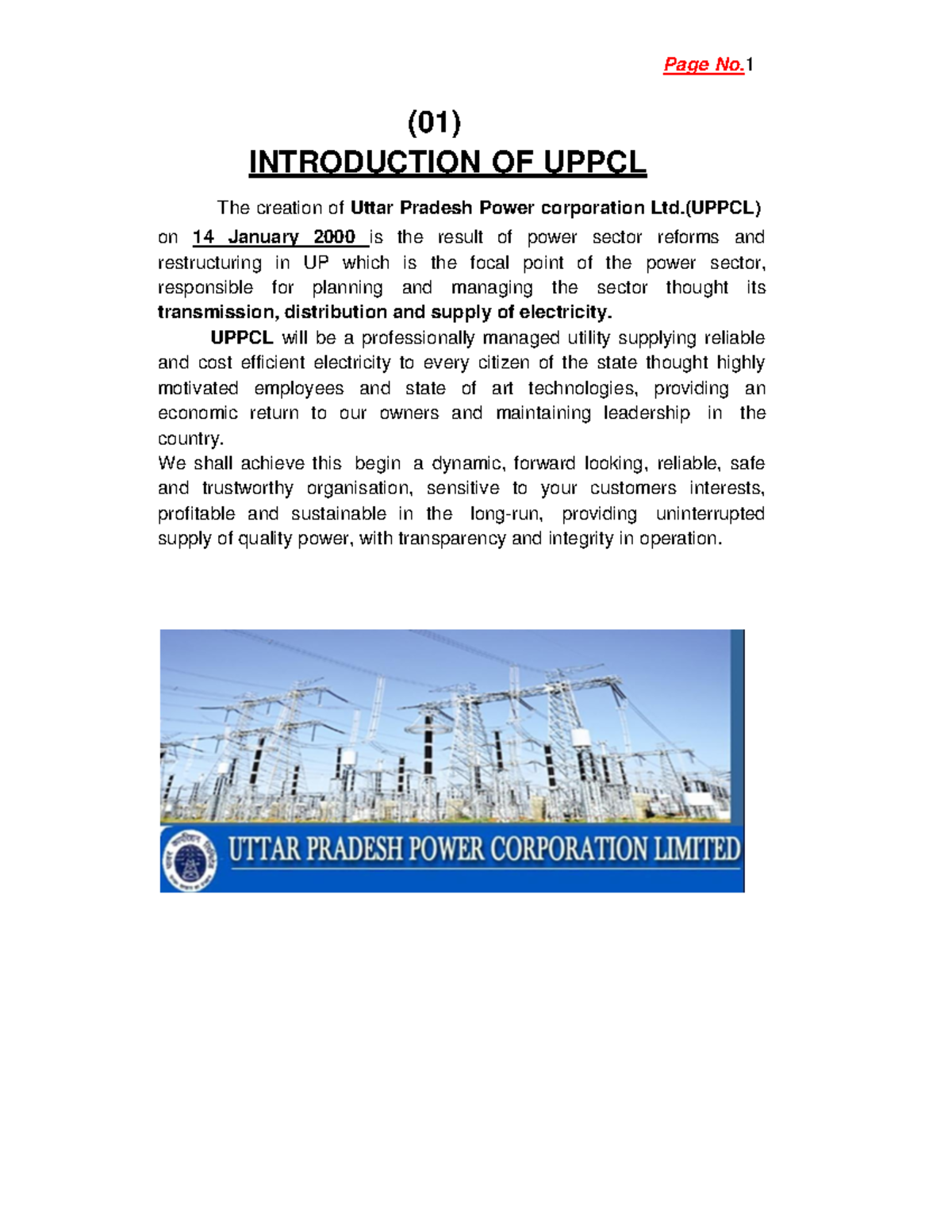 UPPCL Substation Overview and Transformer Insights - Report - Studocu