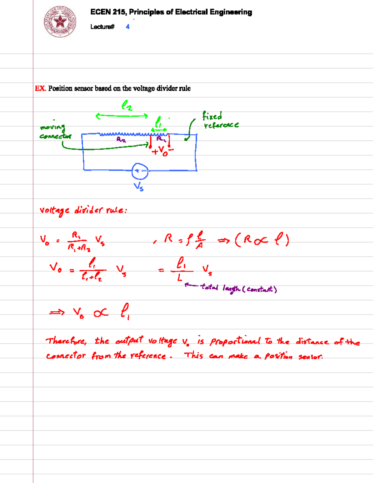 ECEN 215 Final Exam Prep: Principles of Electrical Engineering - Studocu