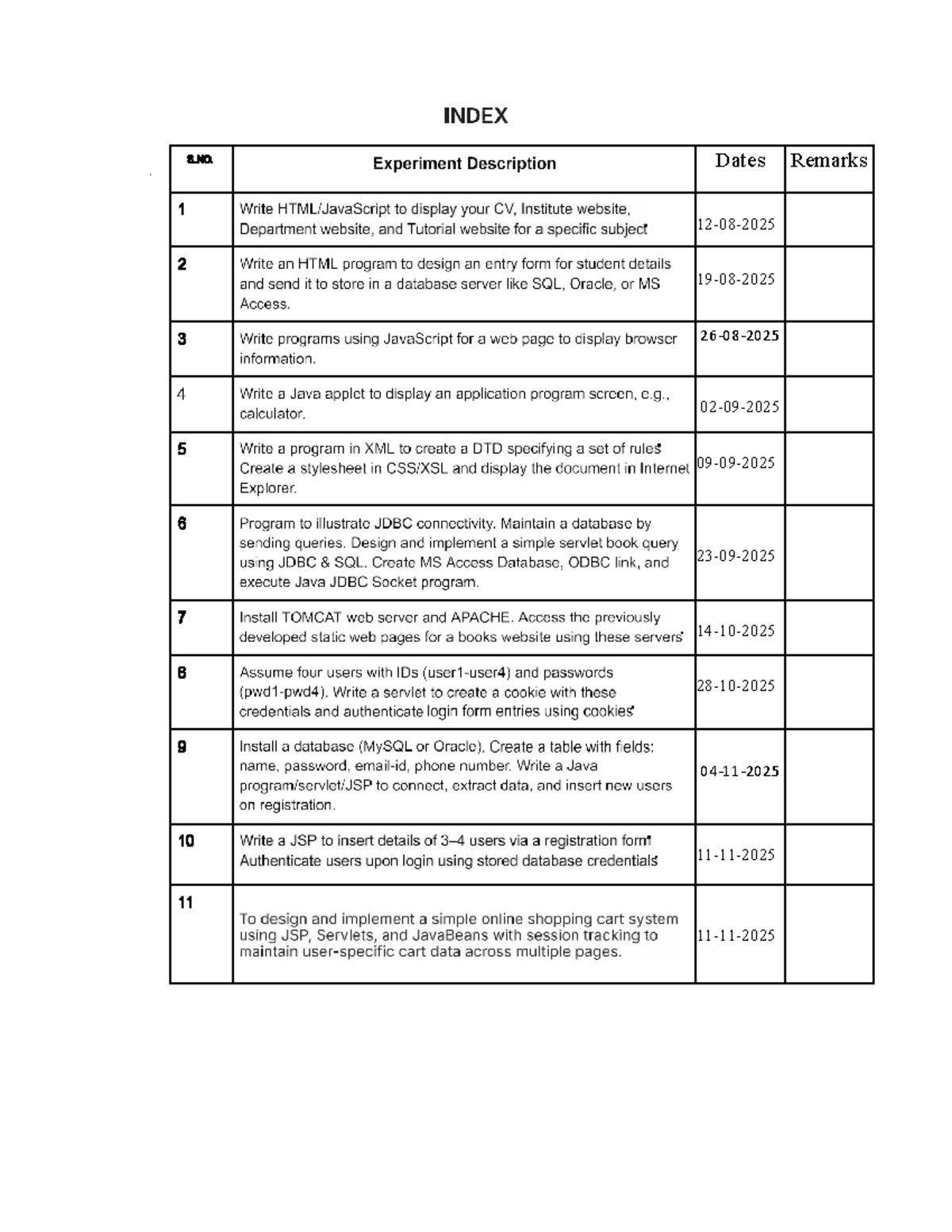 CS101 Lecture Notes: Web Development Experiments and Projects - Studocu