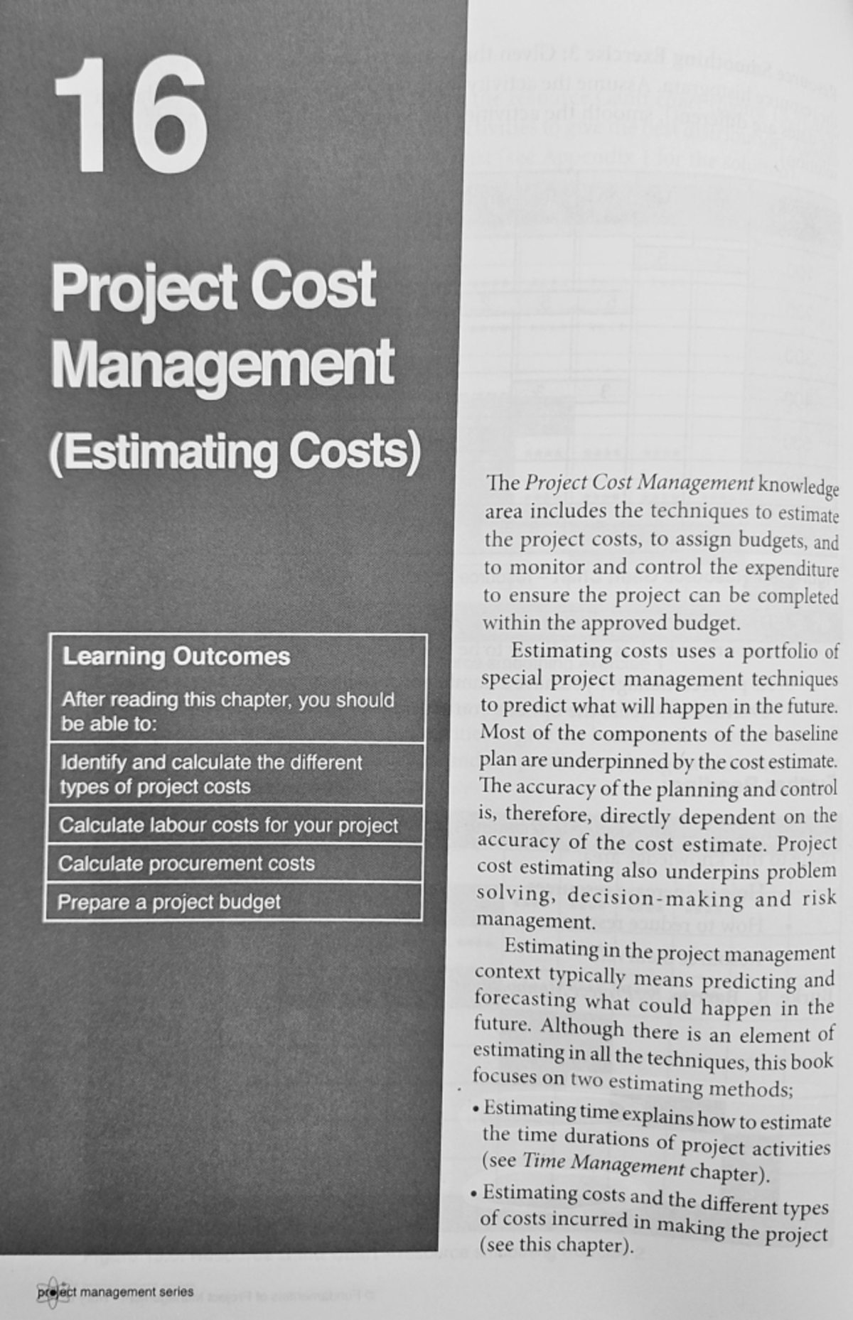 Lecture 8: Chapter 16 - Project Cost Estimation Techniques - Studocu