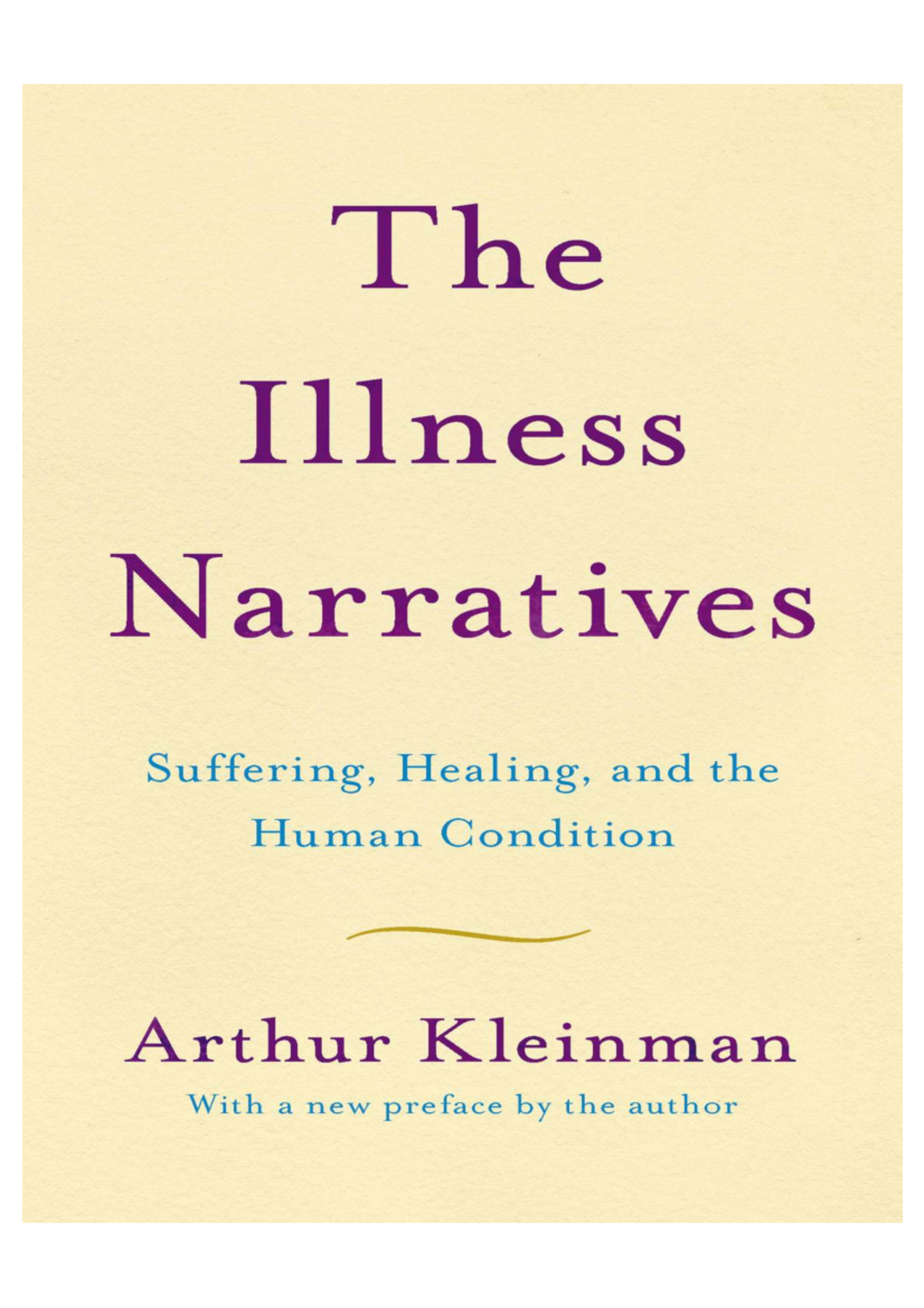 Kleinman, A. 1980. The Illness Narratives: Understanding Chronic Pain ...