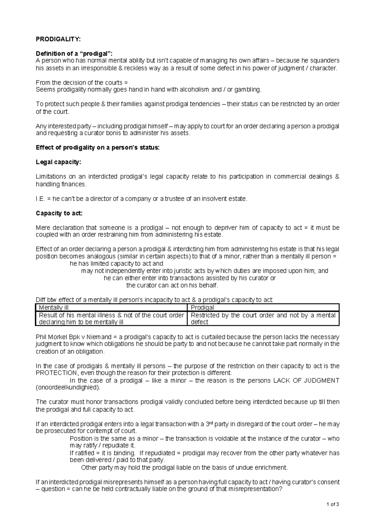 Legal Implications of Prodigality: Understanding its Definition and ...