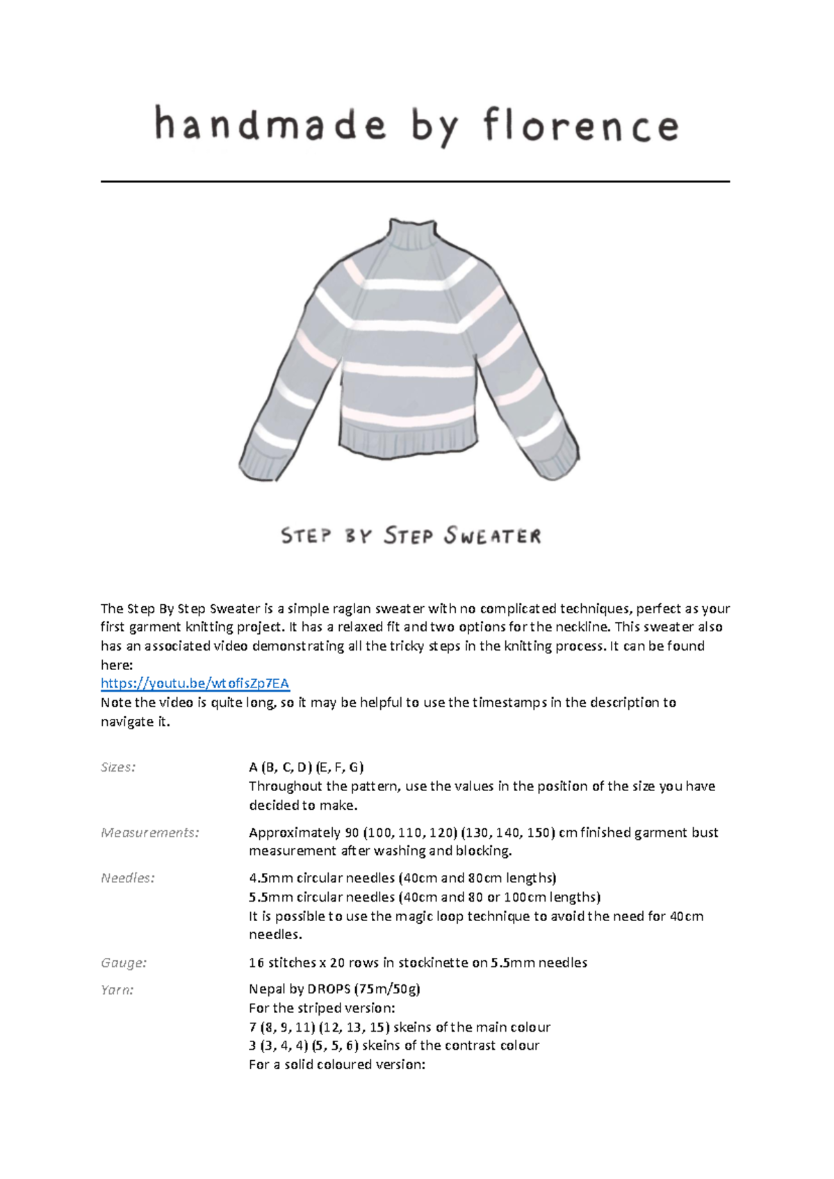 STEP BY STEP Sweater V3 - Beginner's Raglan Knitting Guide - Studocu