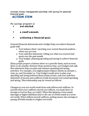 Making financial decisions - Personal Financial Planning in Action 3 ...