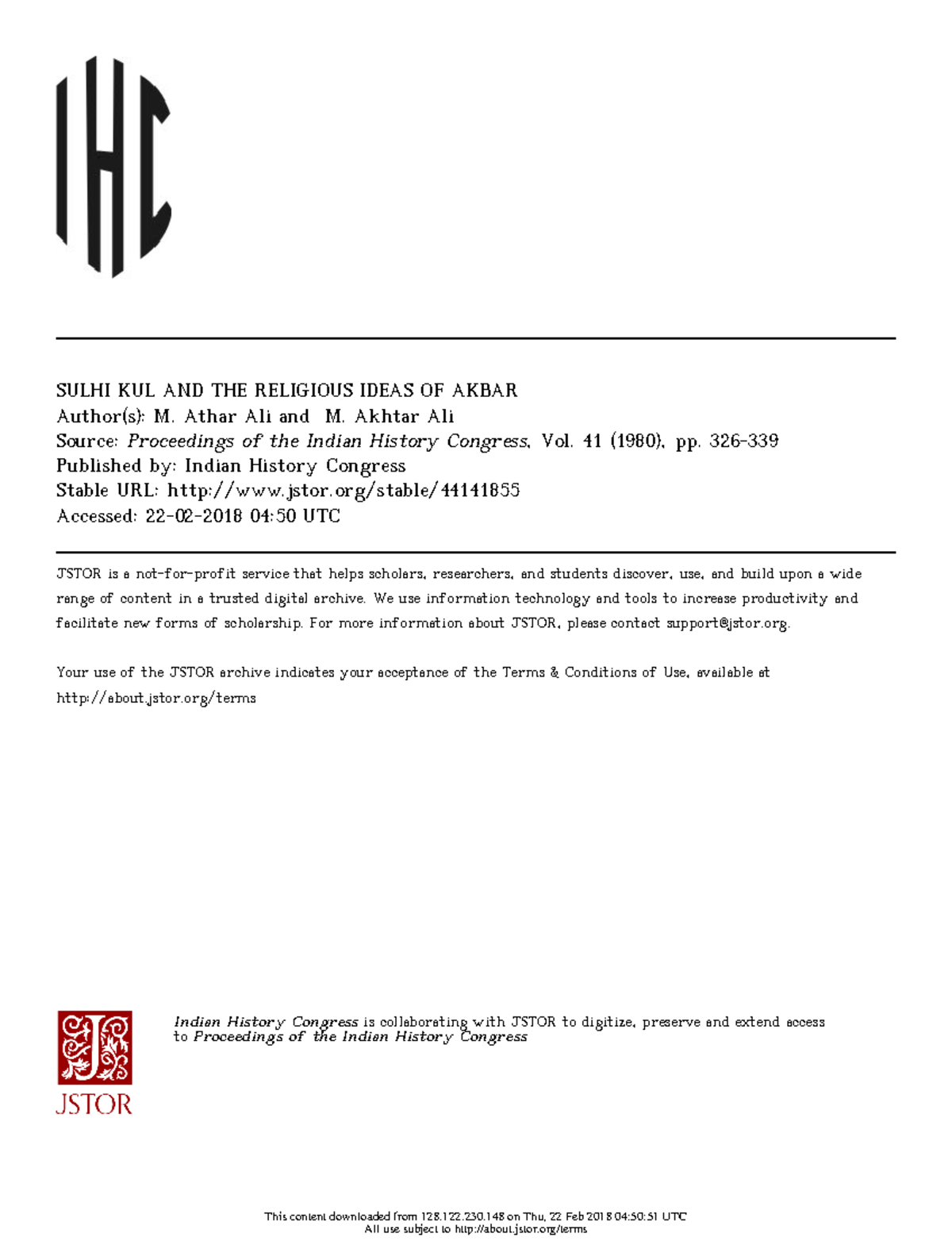 Sulh e Kul: Akbar's Religious Philosophy in India's 1500-1600 Era - Studocu