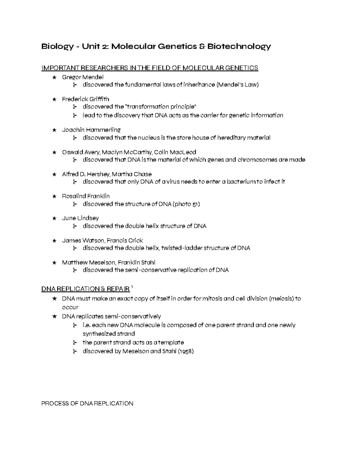 SACE 2 BIOLOGY Protein Synthesis Review: Transcription & Translation ...