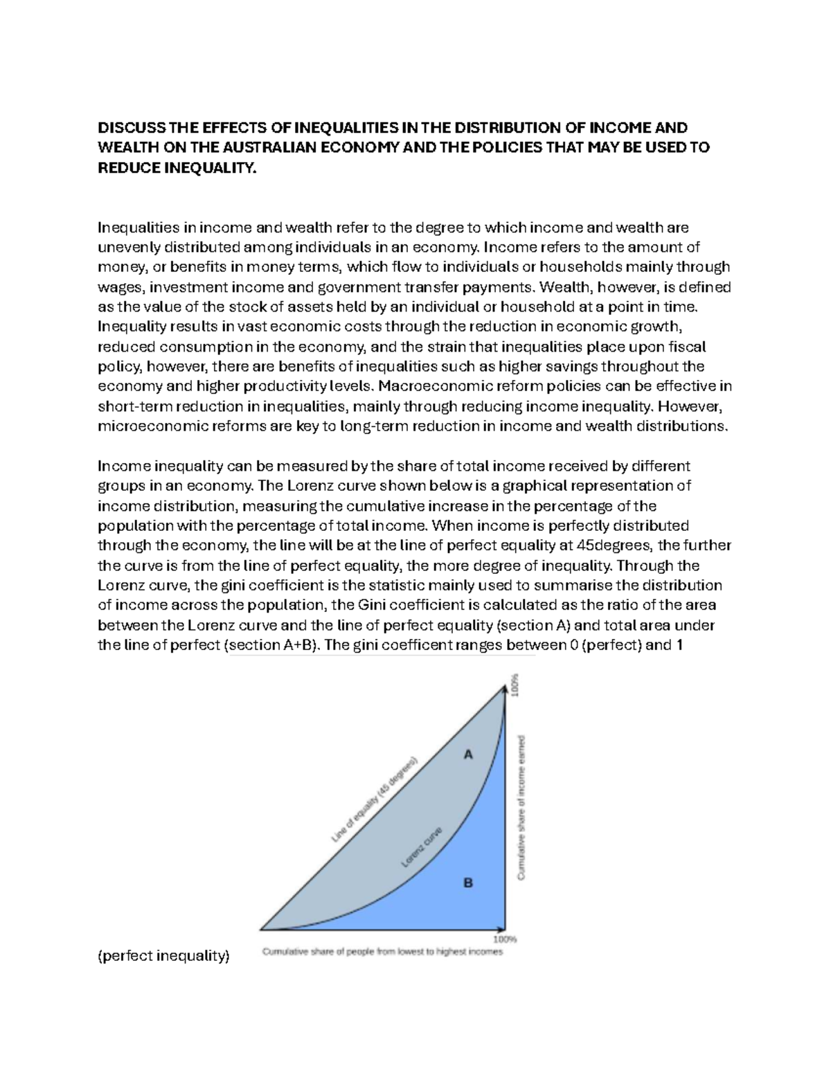 ECO101: Effects of Income & Wealth Inequality on Australia's Economy ...