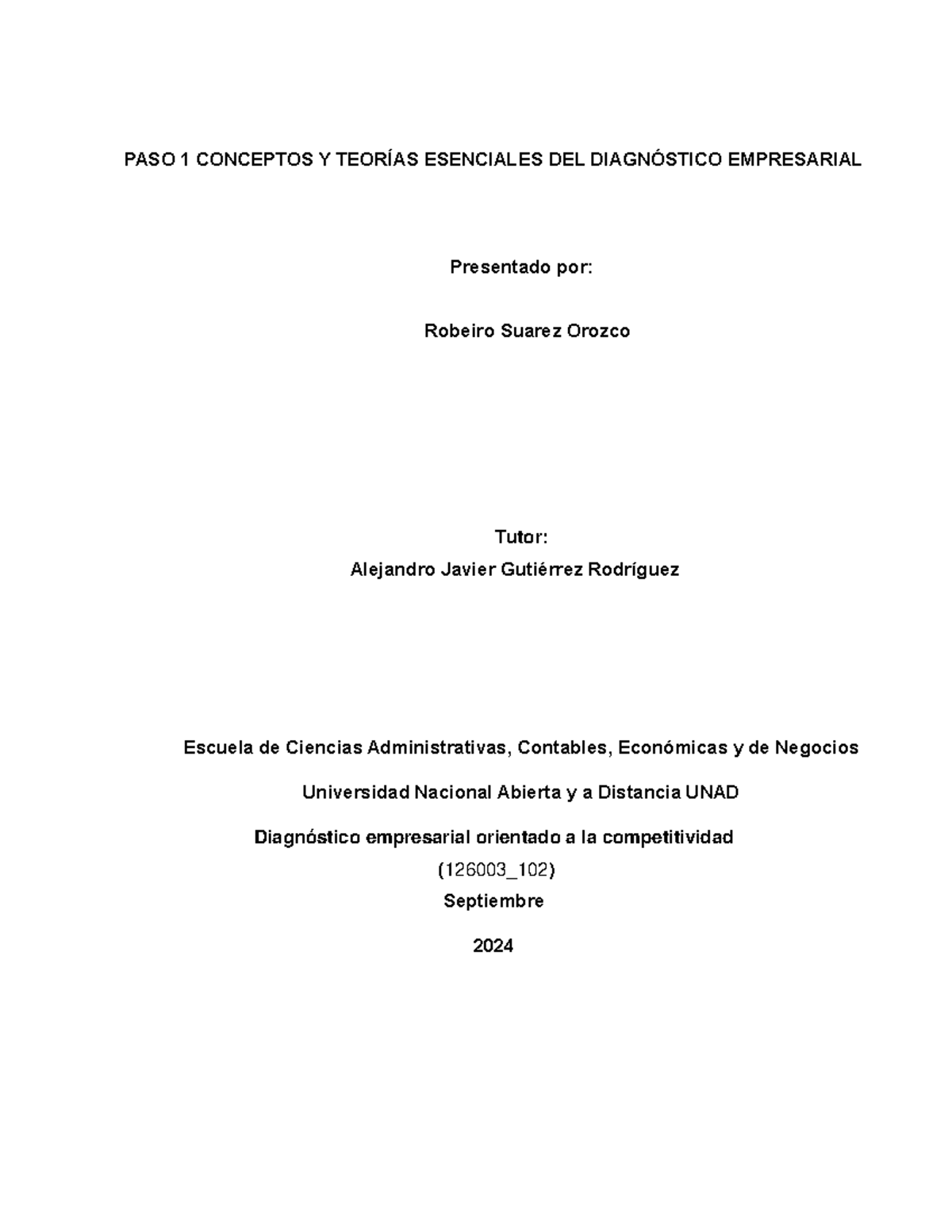 Paso 1 Conceptos Y Teorías Básicas Del Diagnóstico Empresarial 126003
