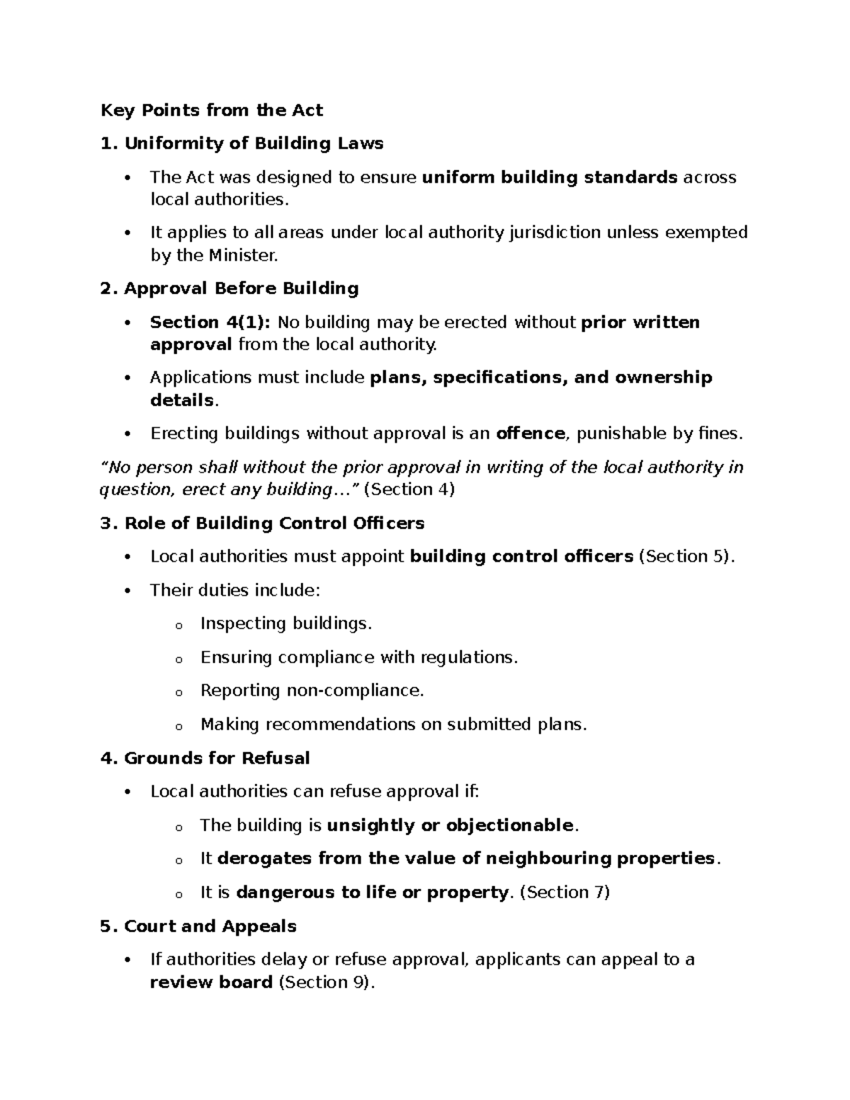Building Laws and Challenges in Enkanini: A Case Study Analysis - Studocu