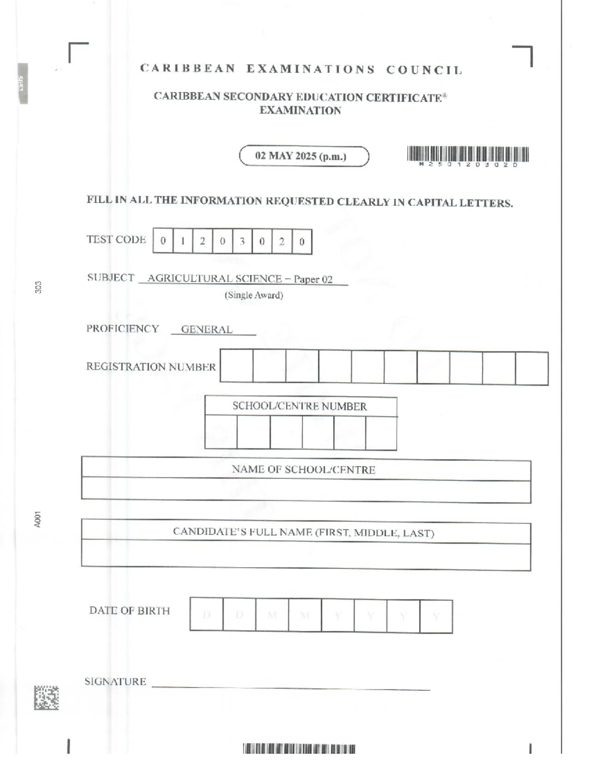 Agricultural Science - Paper 02 2025: Business Plan & Farming ...