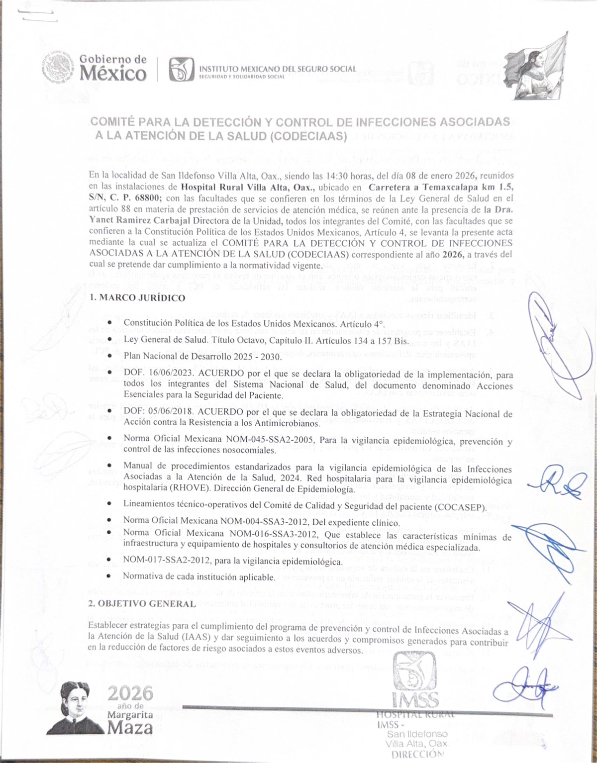 Acta Constitutiva CODECIAAS 2026 - Hospital Rural IMSS San Ildefonso ...