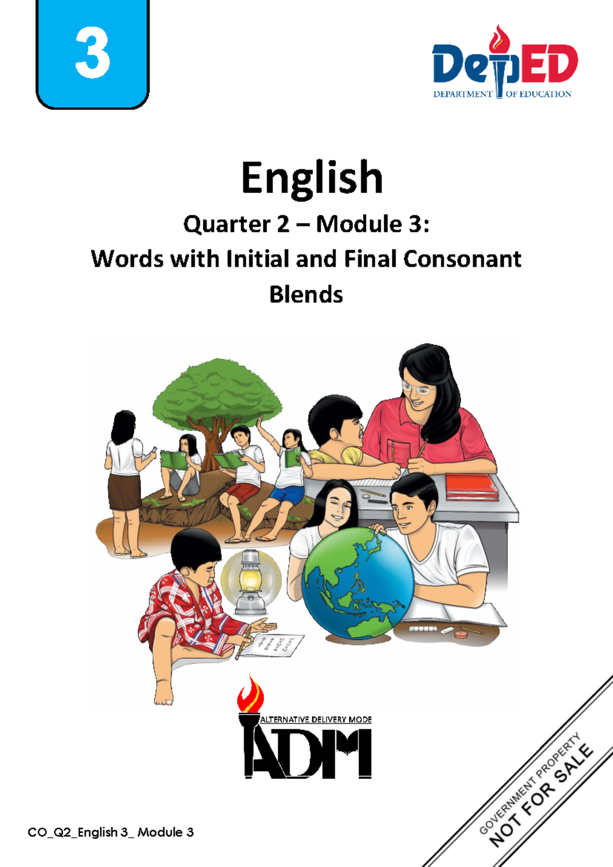 CO_Q2_English 3_Module 3: Initial & Final Consonant Blends - Studocu