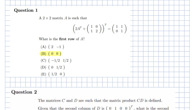 MATH2410 Midsemester Exam Questions and Solutions 2020 - Studocu