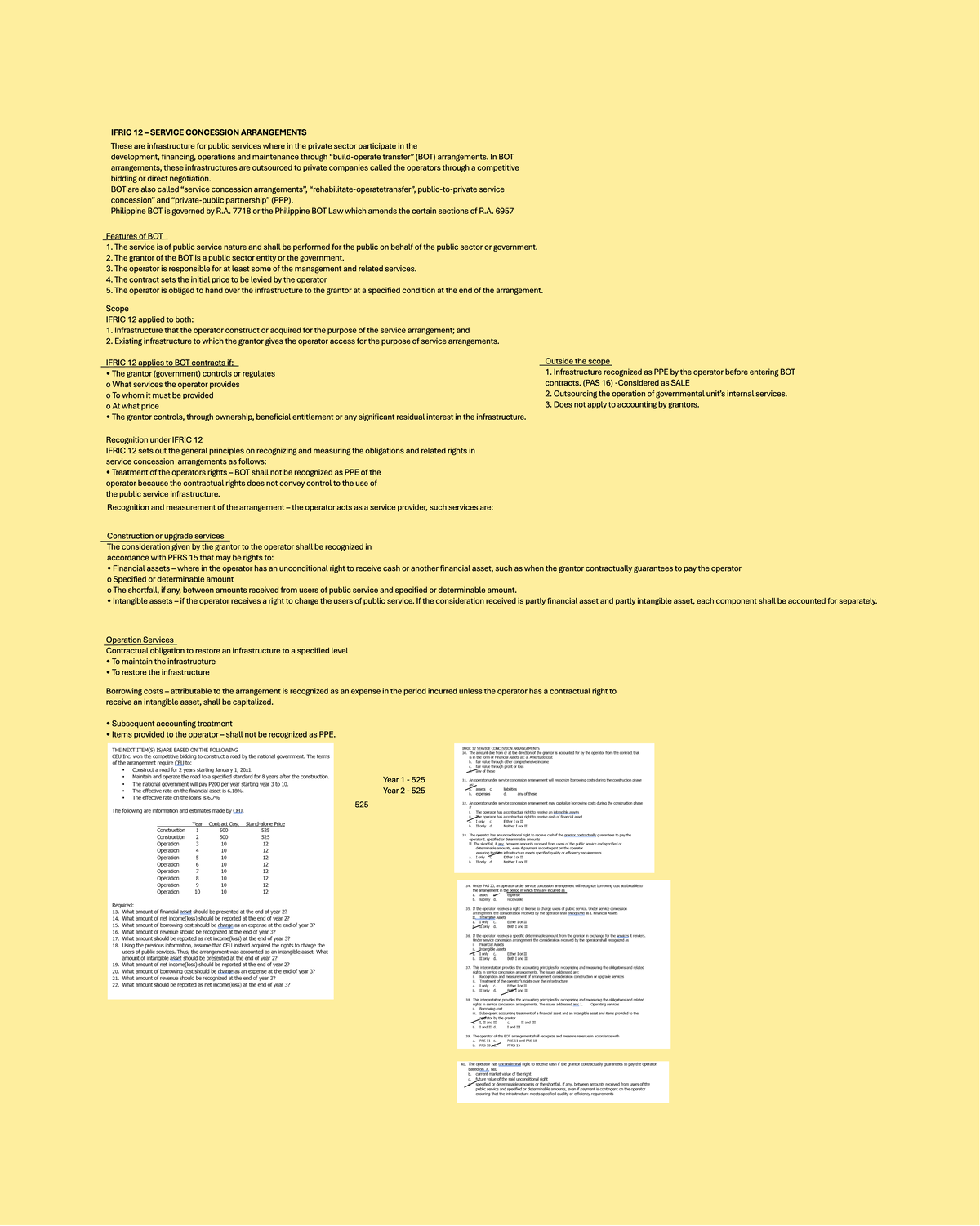 BOT-CEU ( Accsem) - IFRIC 12 – SERVICE CONCESSION ARRANGEMENTS These ...