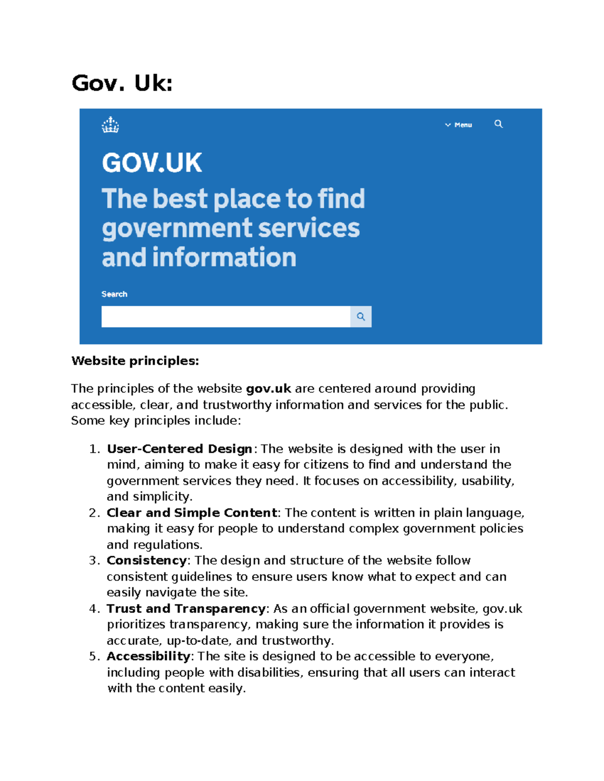Document 13 - Information about how the website of gov.uk help us ...