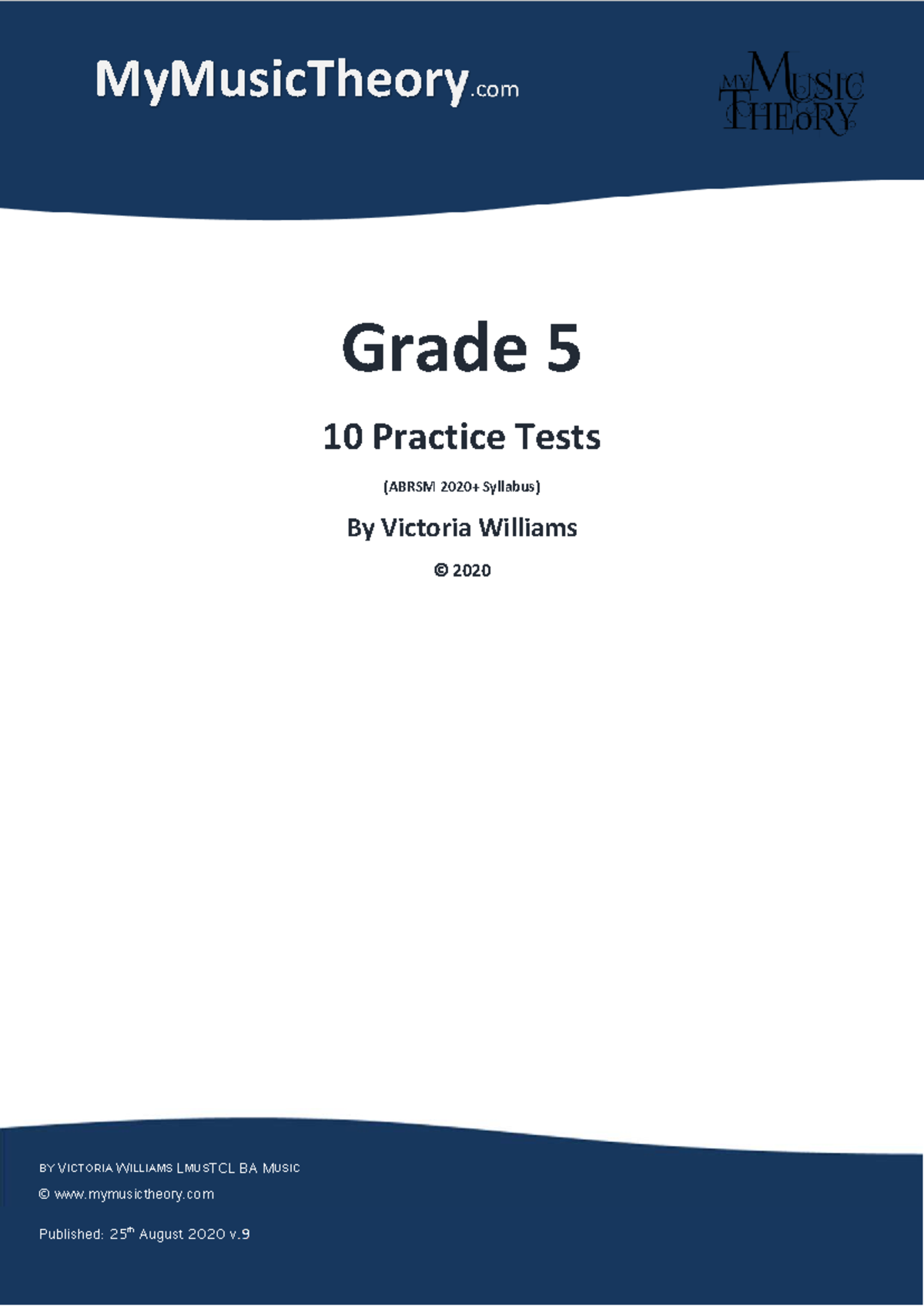 Grade 5 music theory practice tests (ABRSM syllabus) by Victoria ...