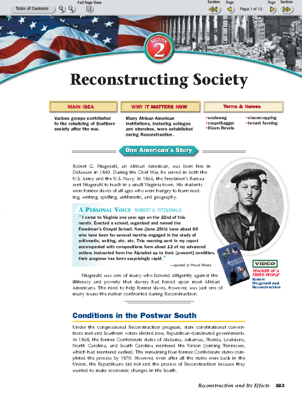Reconstruction and Its Impact on Southern Society (US History 2) - Studocu