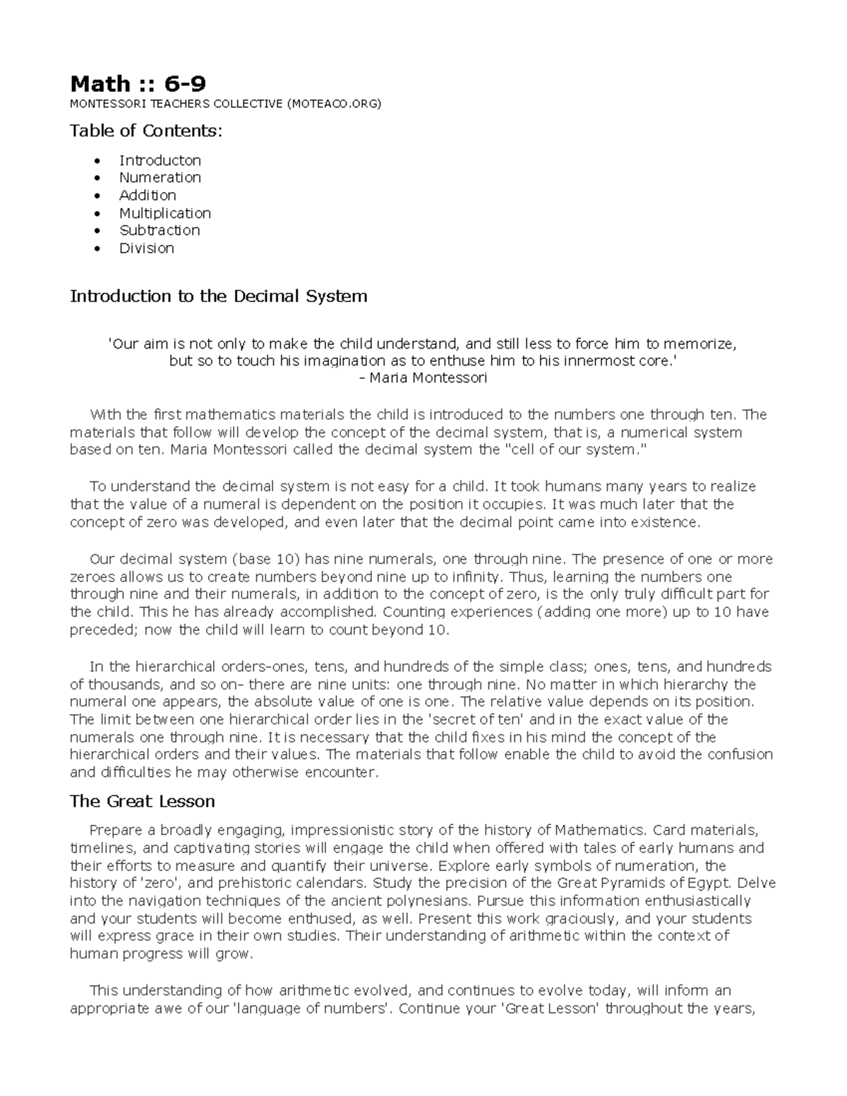 6-9 Math: Exploring the Decimal System & Operations - Allen Lloyd - Studocu