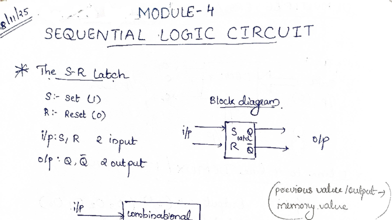 4 SEQUENTIAL LOGIC CIRCUITS: Latch and Flip-Flop Overview - Studocu