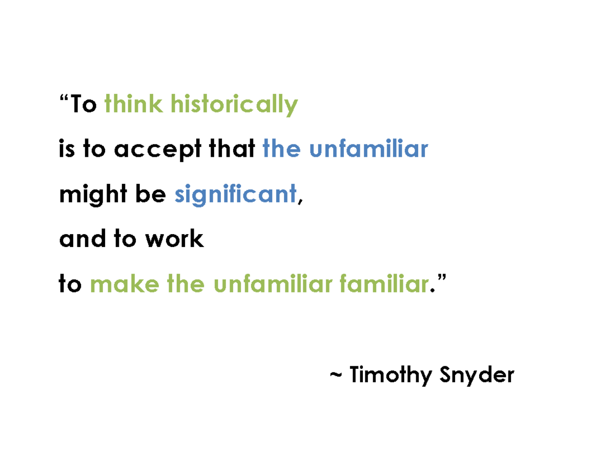 Historical Thinking: Empathy & Ethical Judgment Concepts - Studocu