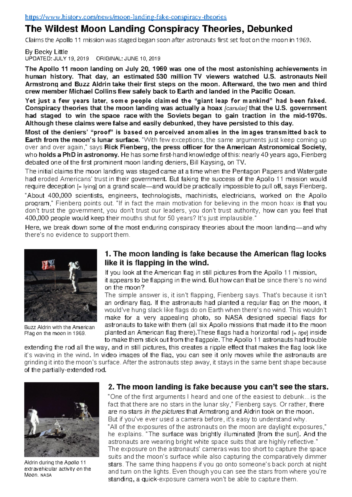 Conspiracy Theories on the Apollo 11 Moon Landing: Debunked Insights ...