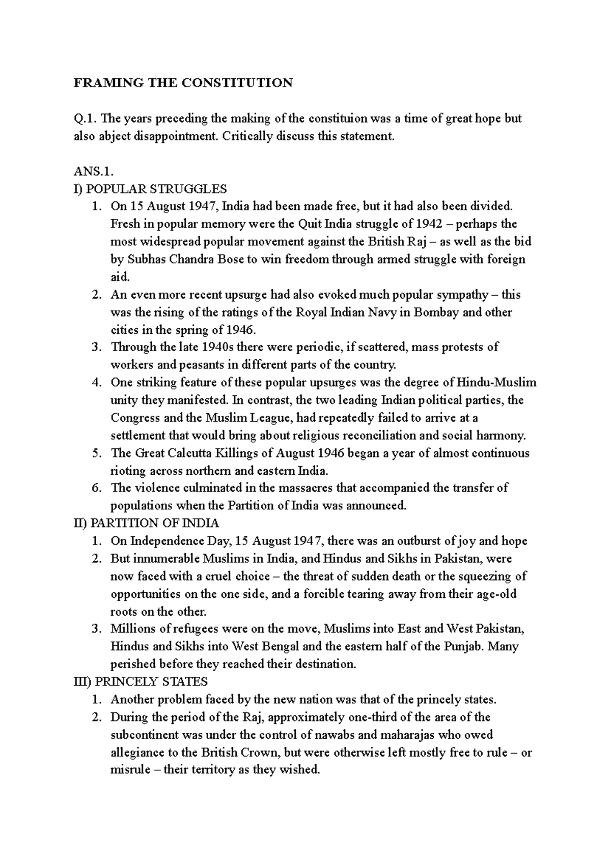 Chapter 12: Framing the Constitution - Critical Discussions and Debates ...